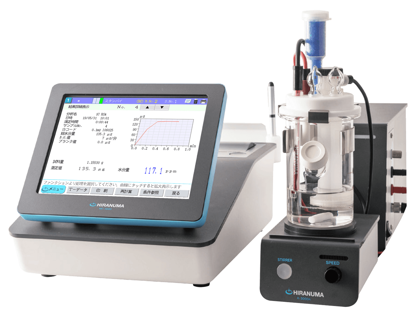 Standardization of hydrochloric acid titrant | Autotitrator COM-A19